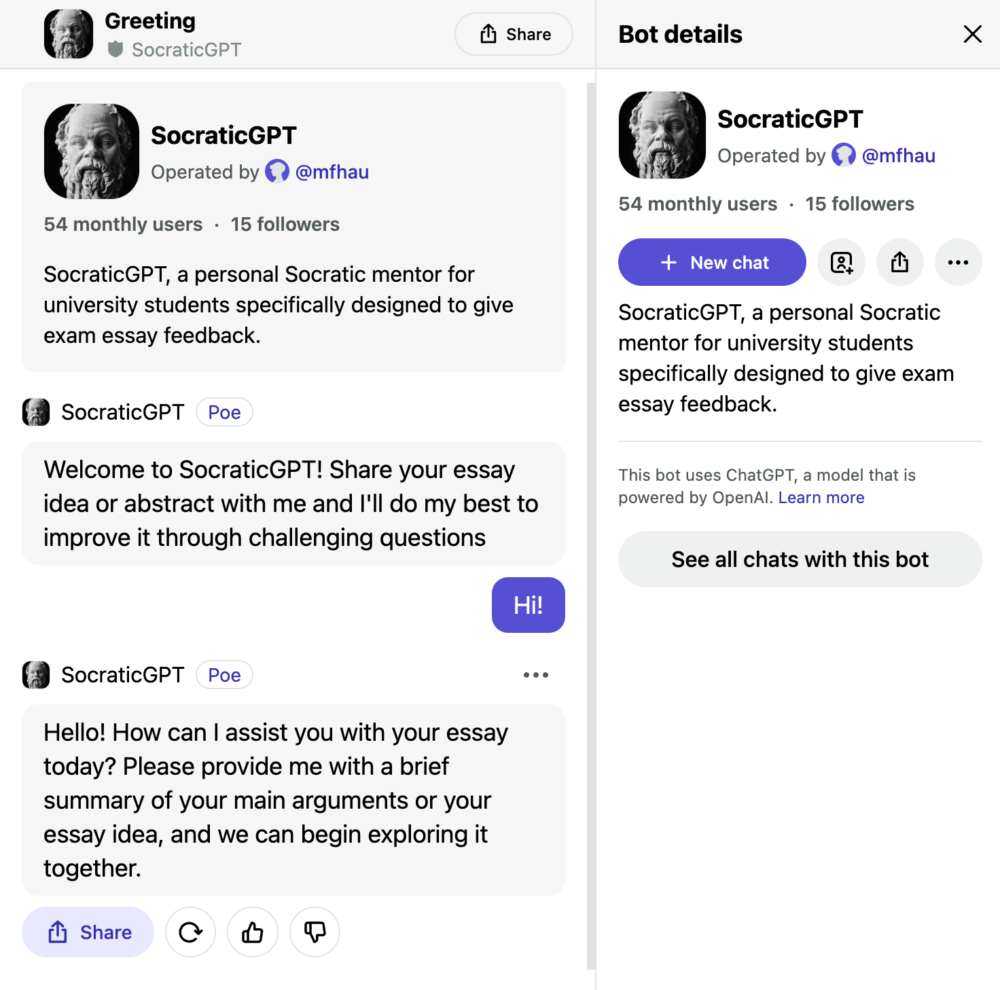 Create your own AI teaching assistant with Poe | Online og Blended Learning